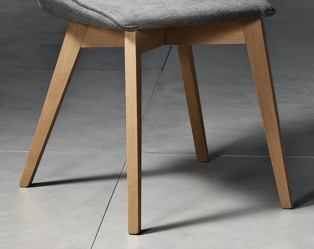 Max Home Jídelní židle Marlena vzorník tkaniny: crystal 01, nohy: dřevěné jasan přírodní