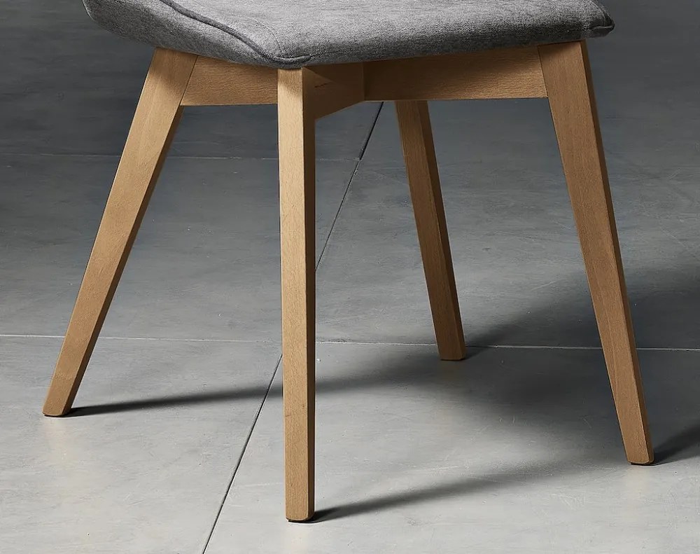 Max Home Jídelní židle Marlena vzorník tkaniny: crystal 19, nohy: dřevěné jasan přírodní