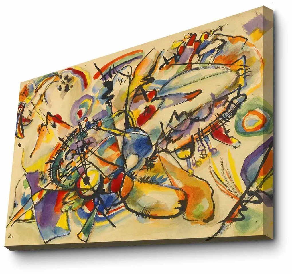 Wallexpert Dekorativní Malba na plátno 70100FAMOUSART-031, Vícebarevná