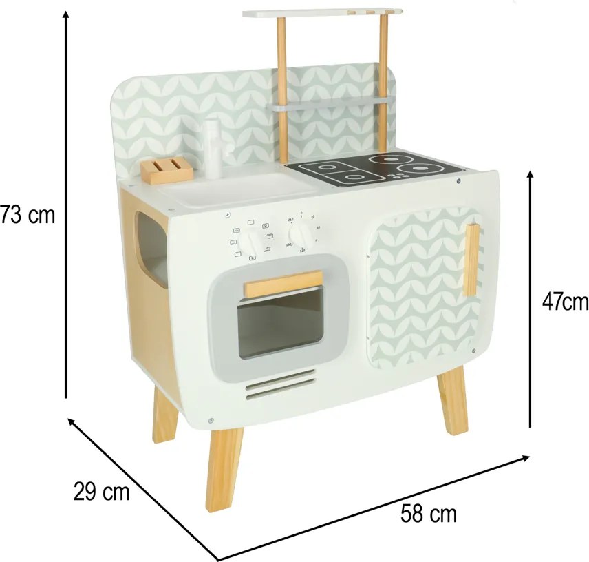 Dřevěné kuchyňské doplňky MDF LULILO retro
