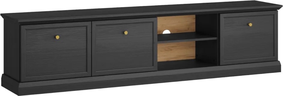 TV stolek, černý grafit, LOCCA RTV3D
