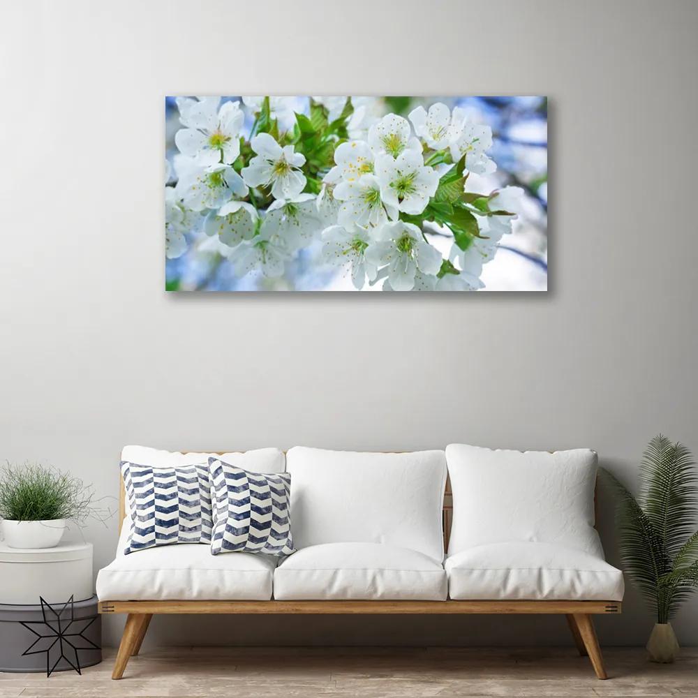 Obraz na plátně Květiny Strom Listy Příroda 120x60 cm