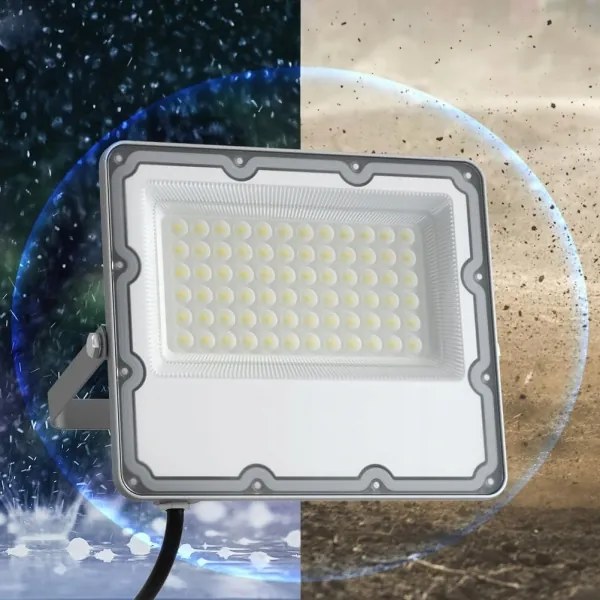 LED Venkovní reflektor LED/100W/230V 4500K IP65 šedá