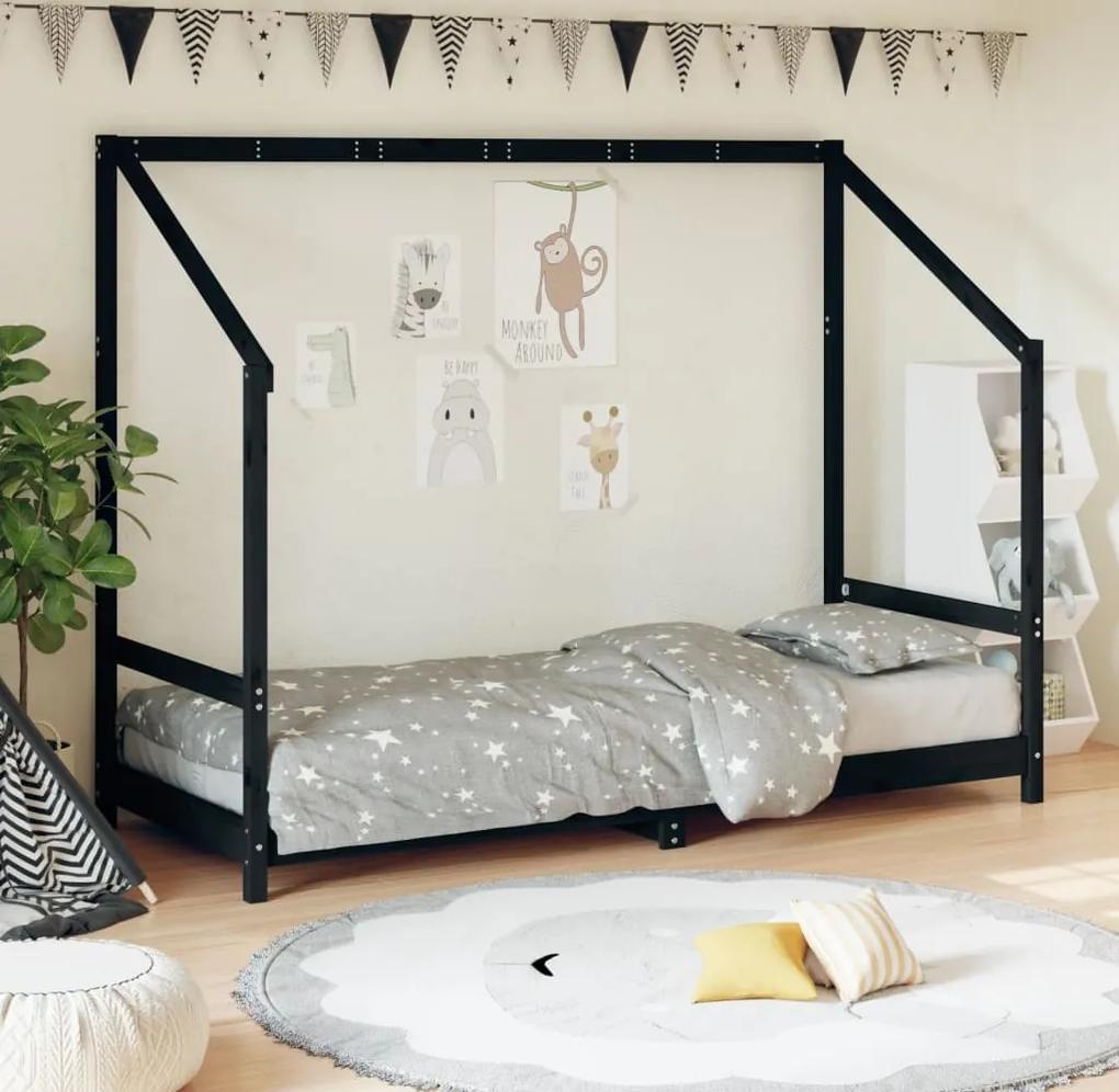 vidaXL Dětská postel 80 x 200 cm masivní borové dřevo [835702] Barva: Bílá