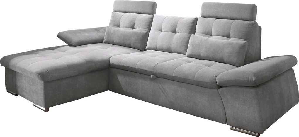 XXXLutz ROHOVÁ SEDAČKA, textil, kompozitní dřevo, šedá MID.YOU - Sedací soupravy - 002220026406