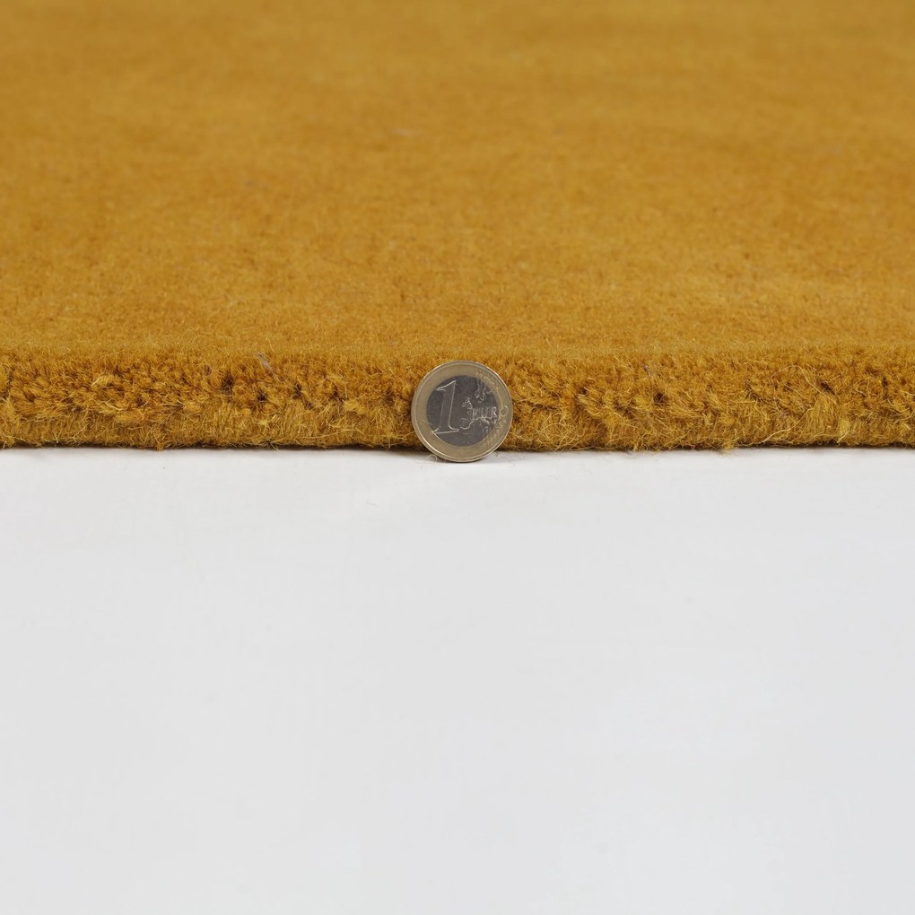 Flair Rugs, Běhoun Abstract Collage Ochre/Natural, 60x230, žlutá, chodba / předsíň