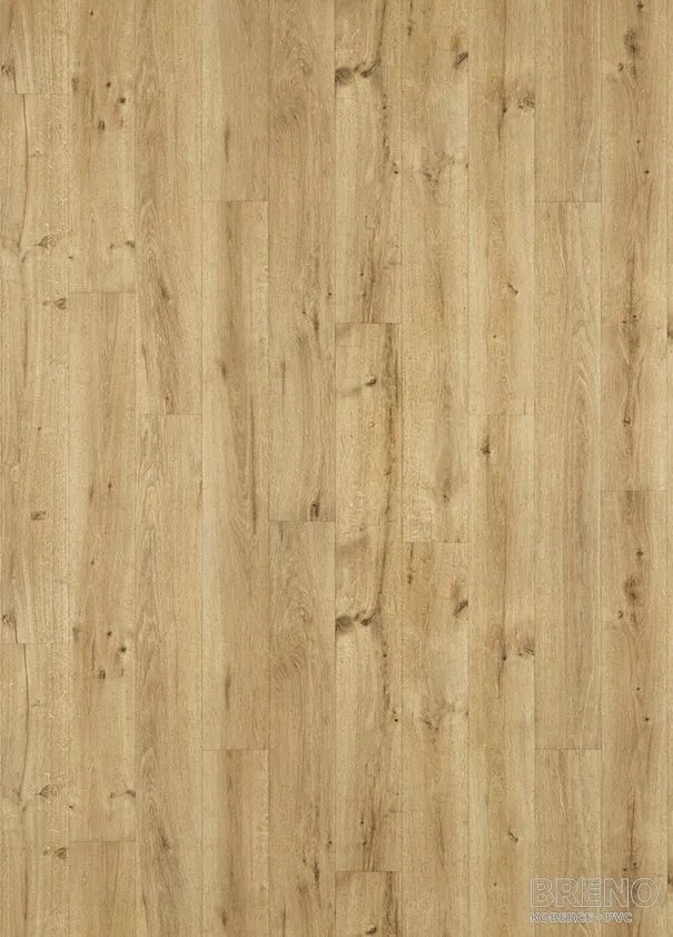 Breno PVC POLARIS Sweet Oak 661M – světlé dřevo, šíře 400 cm