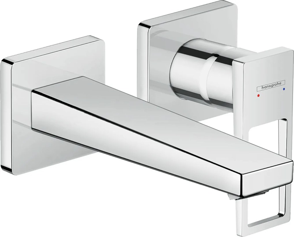 Hansgrohe Metropol, páková umyvadlová baterie pod omítku, 2-otvorová instalace, chromová, 74525000
