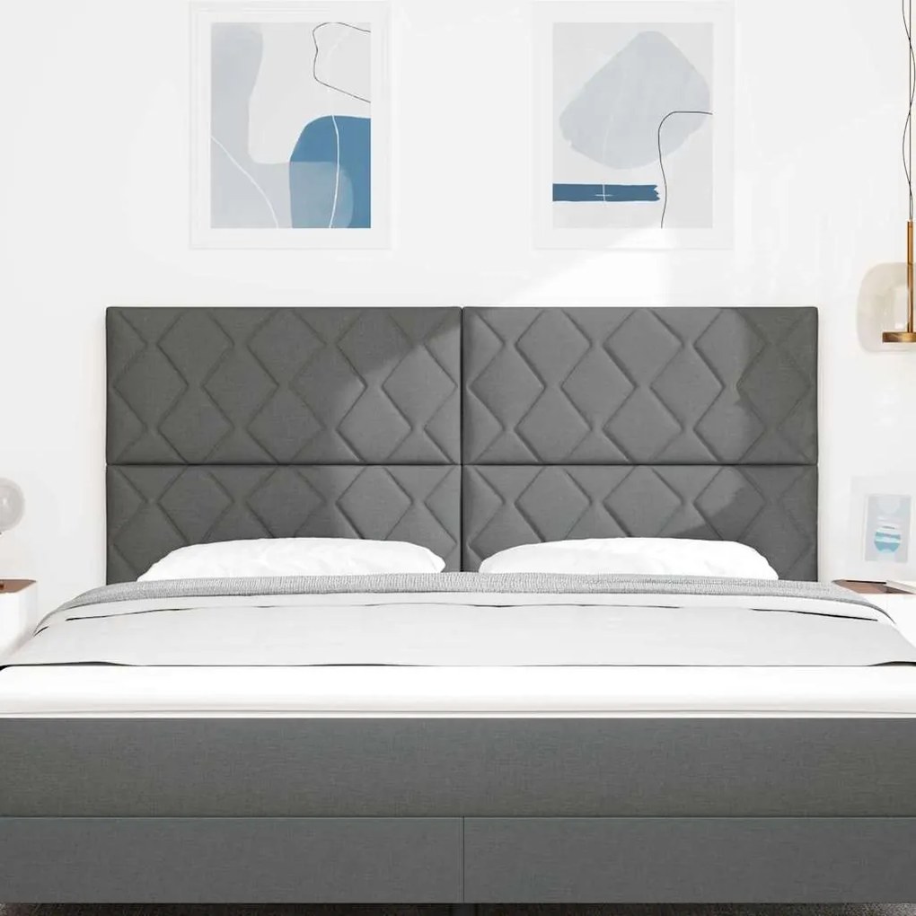 Čelo postele Tmavě šedá 180 cm textil 3337939