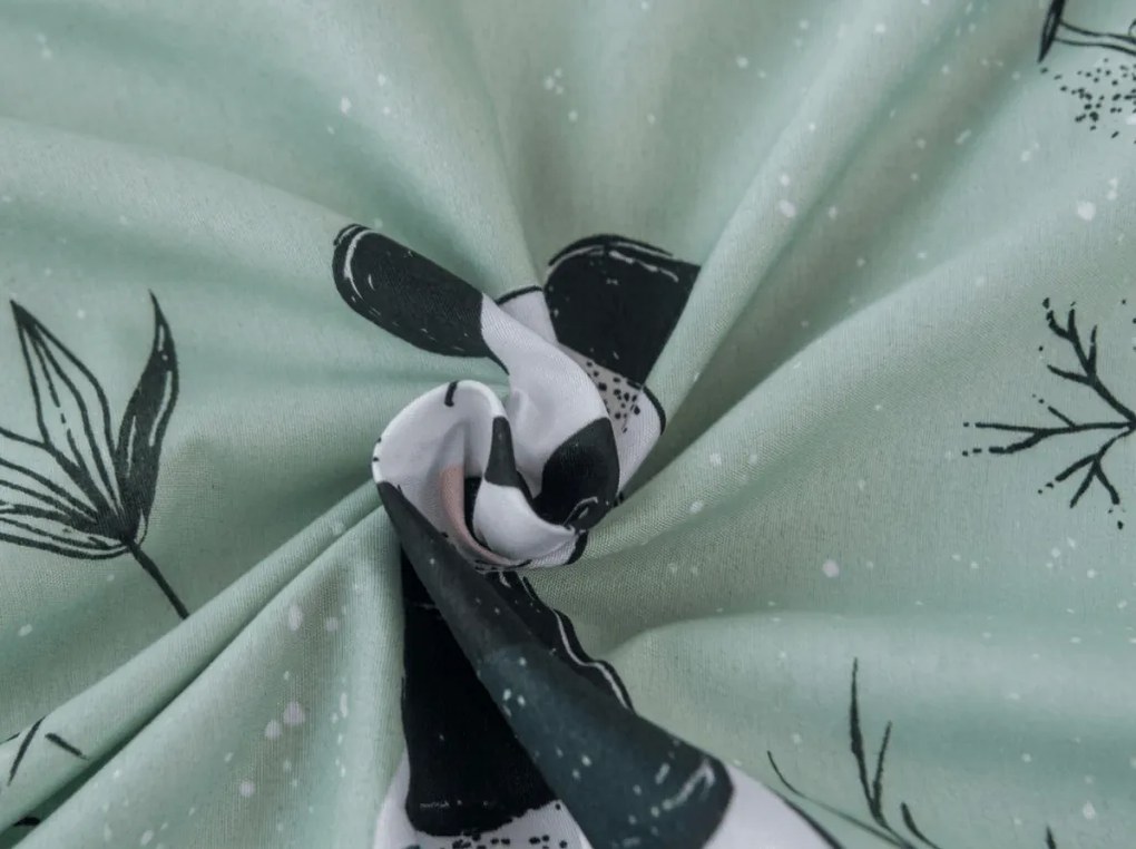 Prostěradlo z mikrovlákna PANDA RELAX mentolové 90x200 cm