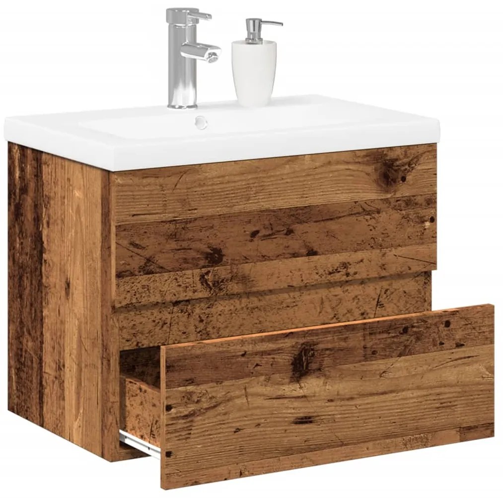 Skříňka se zápustným umyvadlem old wood 3328921
