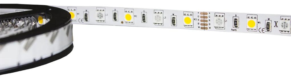 BERGE LED pásek - SMD 5050 - RGB+CW - 5 m - 60 LED/m - 14,4 W/m - IP65