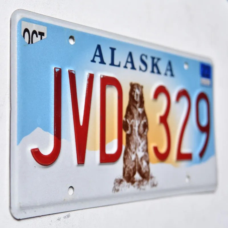Americká SPZ Alaska Grizzly Bear JVD 329
