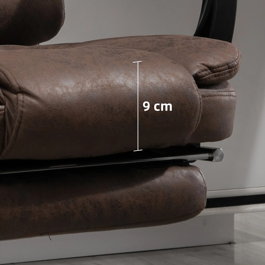 Kancelářská židle Vinsetto s masážní funkcí, ergonomická kancelářská židle s funkcí polohování a vyhřívání, výškově nastavitelná počítačová židle s p…