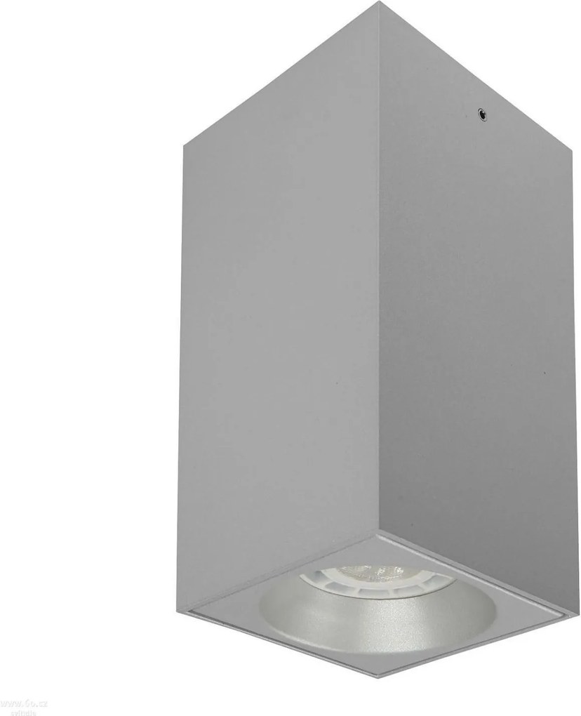 Linea Light 59405 Plik_QX, stropní svítidlo, 1x35W GU10, šedá, 8x8cm, výška 15,5cm