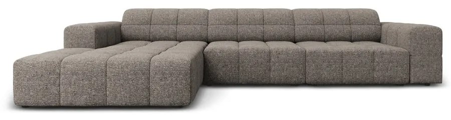 Tmavě šedá rohová pohovka (levý roh) Chicago – Cosmopolitan Design