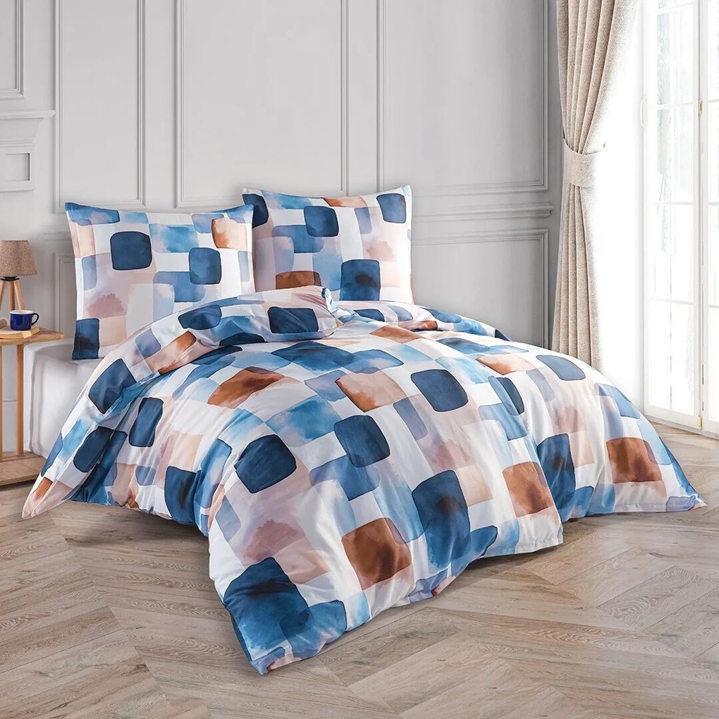 BedTex Saténové povlečení Echo, 135 x 200 cm, 80 x 80 cm, 135 x 200 cm, 80 x 80 cm