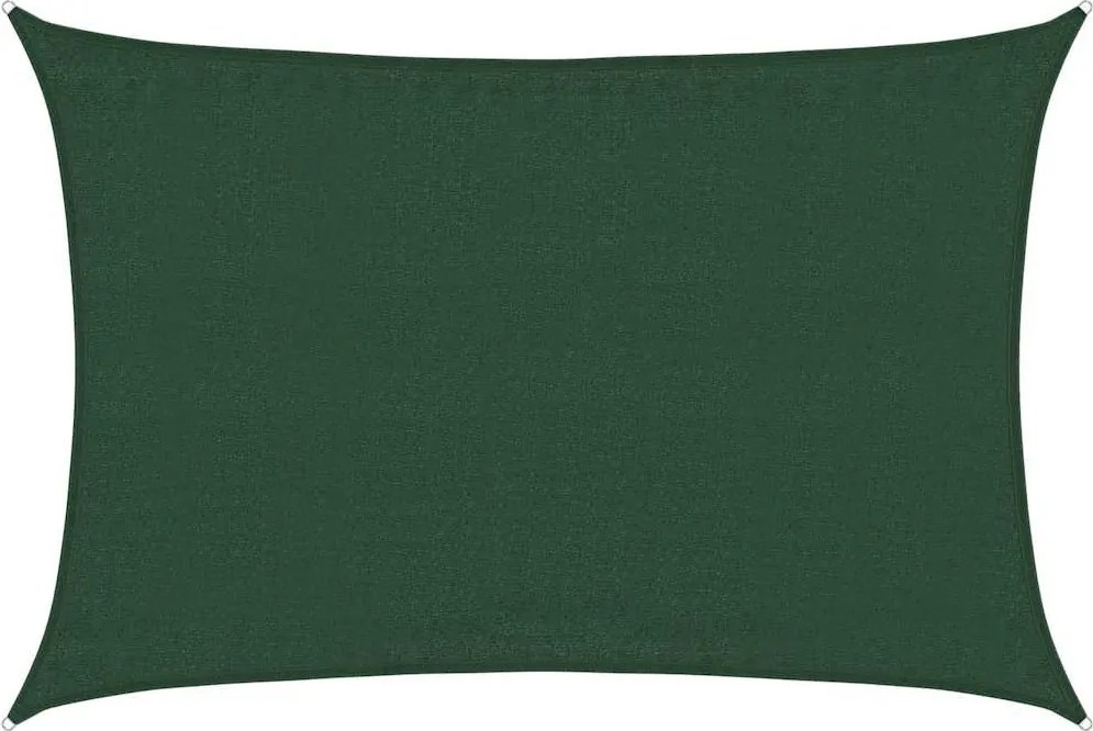 Plachta proti slunci 160 g/m² tmavě zelená 3,5 x 4,5 m HDPE 311461