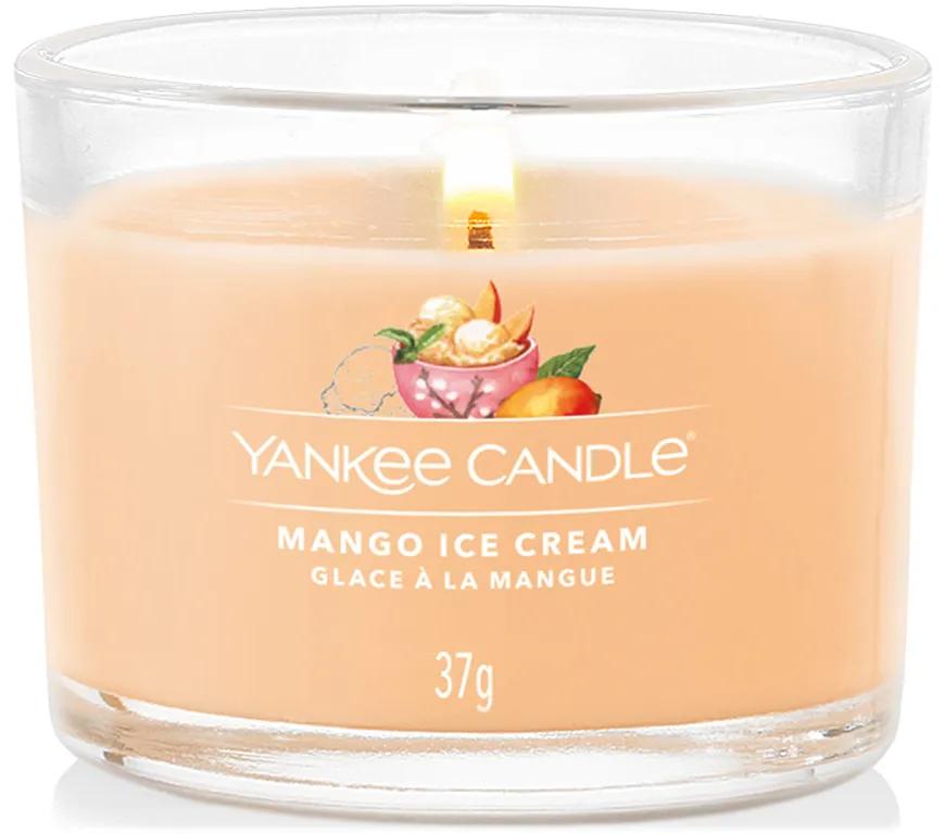 Yankee Candle –  votivní svíčka ve skle Mango Ice Cream (Mangová zmrzlina), 37 g