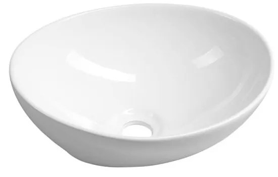 Bílé keramické umyvadlo 42x34 cm Aqualine – Sapho