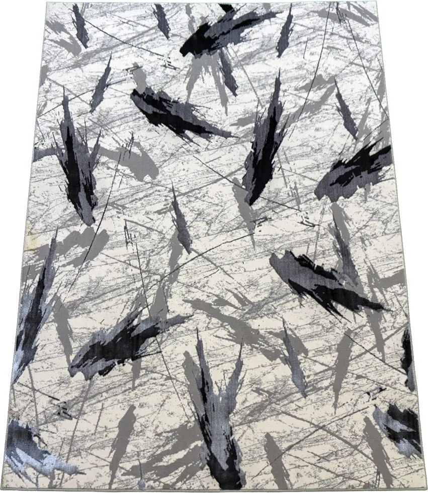 BE Koberec Allianz 6310 GREY - šedý obdélníkový Rozměr: 60x100 cm