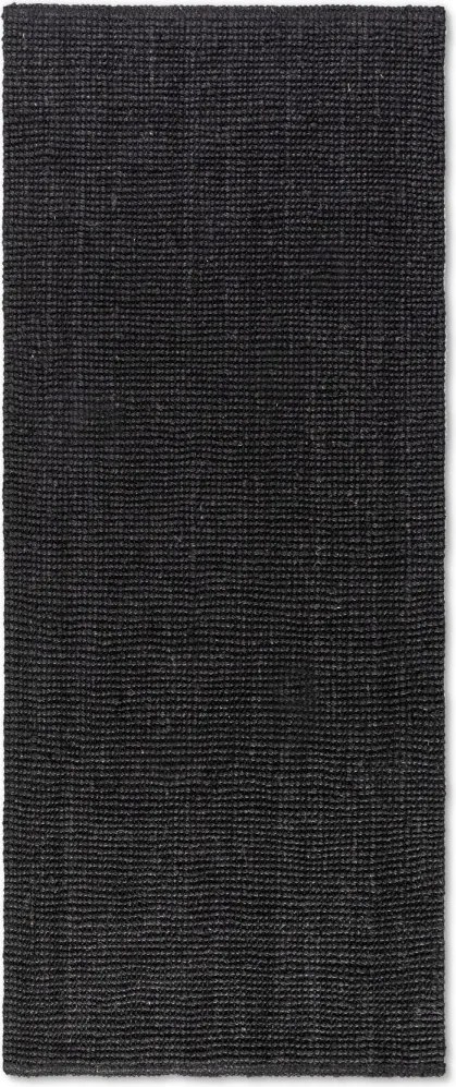 80x200 Běhoun Bouclé Jute 105976 Black
