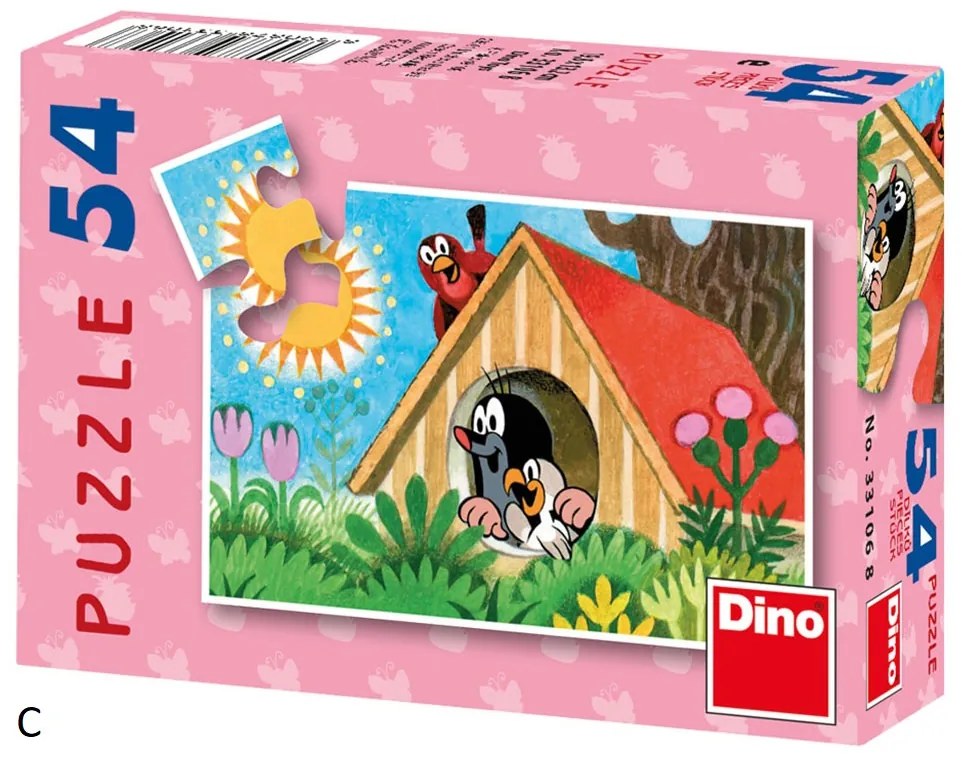 Dino Papírové puzzle Krteček 54 dílků