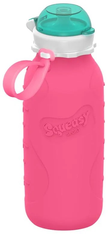 Squeasy Gear Silikonová láhev 480 ml Šedá