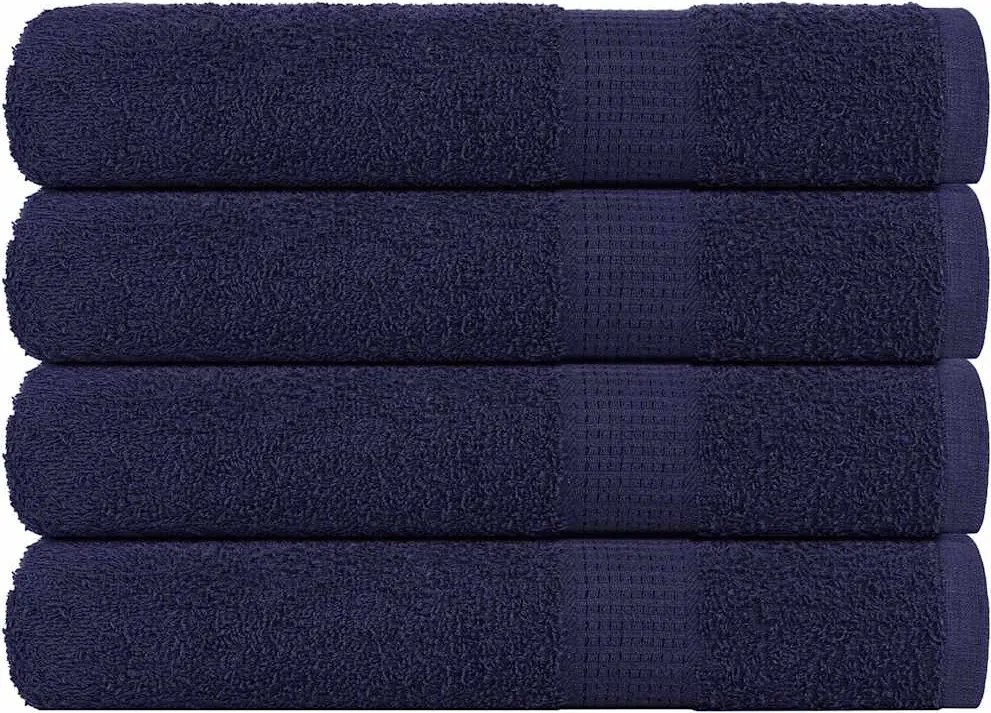 Saunové osušky FROGN 4 ks tmavě modré 80x200 cm 360 g/m² 136792