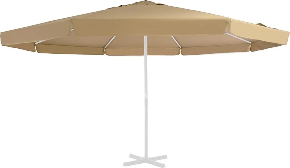 Náhradní potah na zahradní slunečník taupe 515 cm 312541