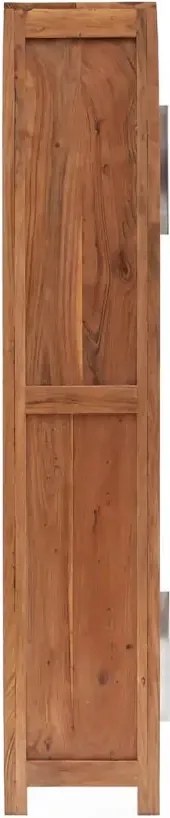furniture-nabytek.cz - Vysoká skříňka Osvaro - Stříbrné kovové úchytky