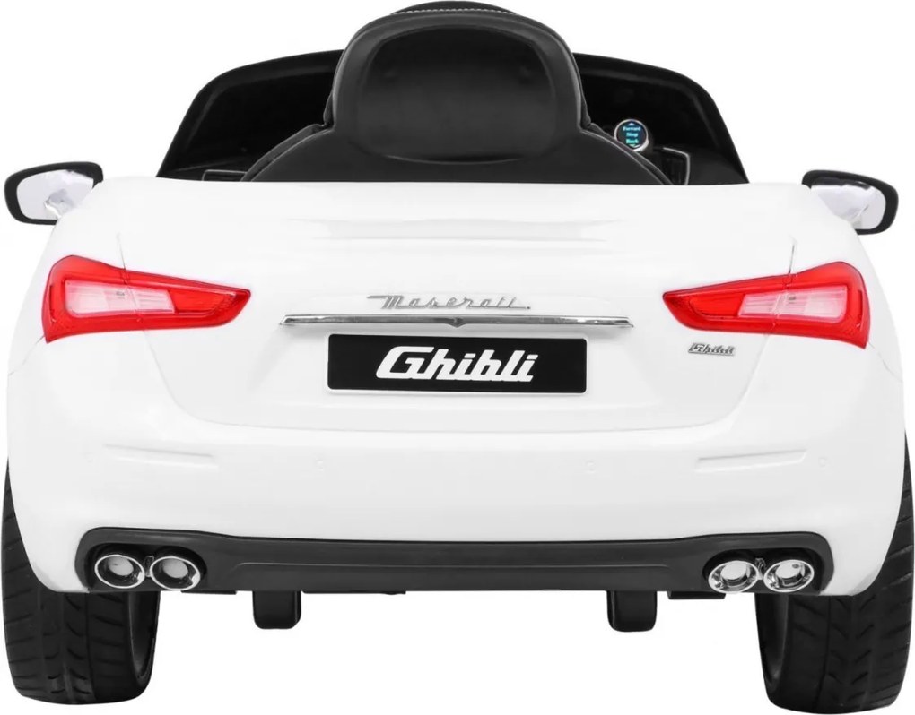 Ramiz Elektrické autíčko Maserati Ghibli na akumulátor bílé + dálkové ovládání