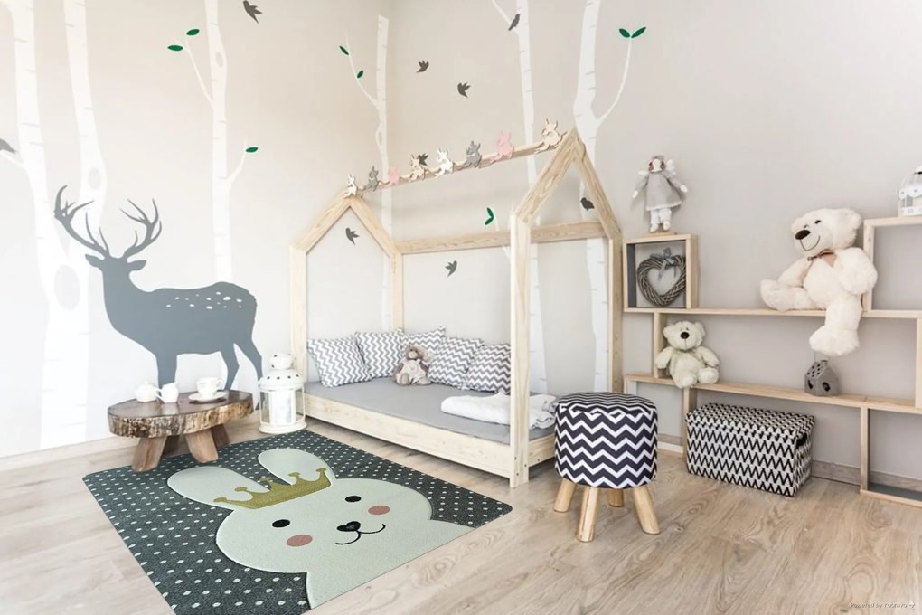 Kusový koberec Smart Kids 22414 Grey, 120x180, šedá, detská izba, Berfin Dywany