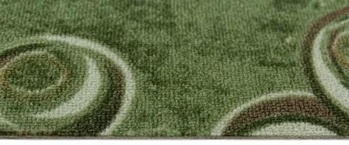 Koberce Breno Metrážový koberec DROPS 24, šíře role 400 cm, Zelená, Vícebarevné