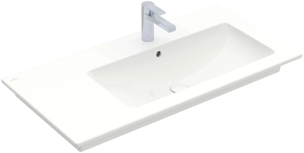 Villeroy & Boch Venticello - Umyvadlo nábytkové 100x50 cm, s přepadem, otvor pro baterii, alpská bílá 4134R101