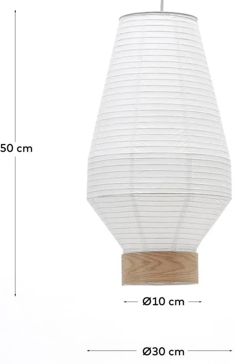 Bílé stínidlo ø 30 cm Hila – Kave Home