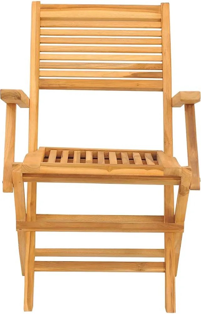 Skládací židle 8 ks 55x62x90 cm masivní teak 3155069