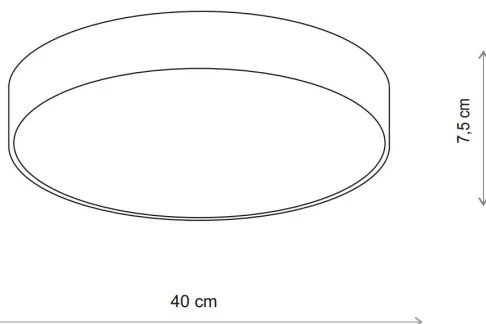 Brilagi - Stropní svítidlo se senzorem CLARE 3xE27/40W/230V pr. 40 cm béžová