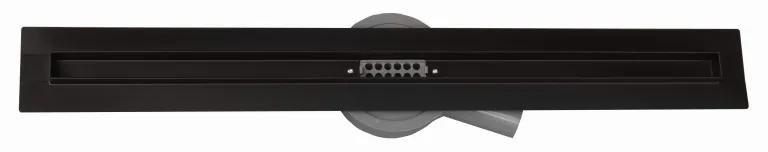 Odtokový žlab Mexen Flat 360 SLIM + sifon Black 90 cm
