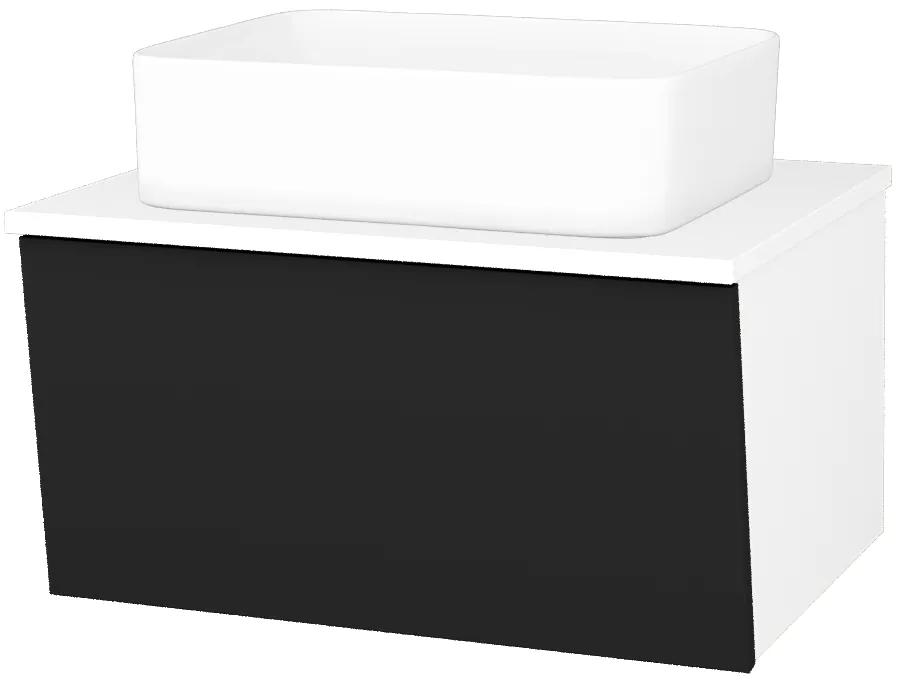 Dřevojas Koupelnová skříň INVENCE SZZ 65 (umyvadlo Joy) Varianta: L01 Bílá vysoký lesk / D20 Galaxy