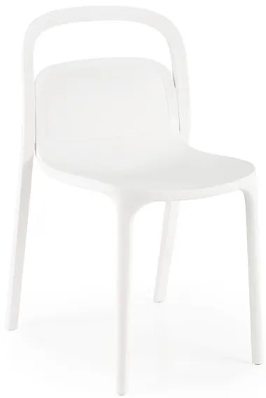 Halmar Stohovatelná zahradní židle K490 - bílá