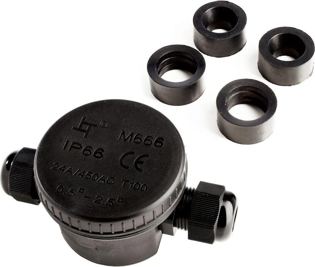 IMPR 930578 Deko-Light Outdoor 2-násobný-rozbočovač kulaté pro kabel 5-12 mm, 0.5-2,5 mm², max. 450V AC/24A - DEKOLIGHT