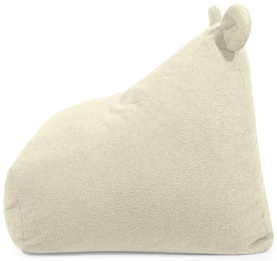 Hnědý dětský sedací vak z textilie bouclé Snug 80 Bear – SLOWDOWN