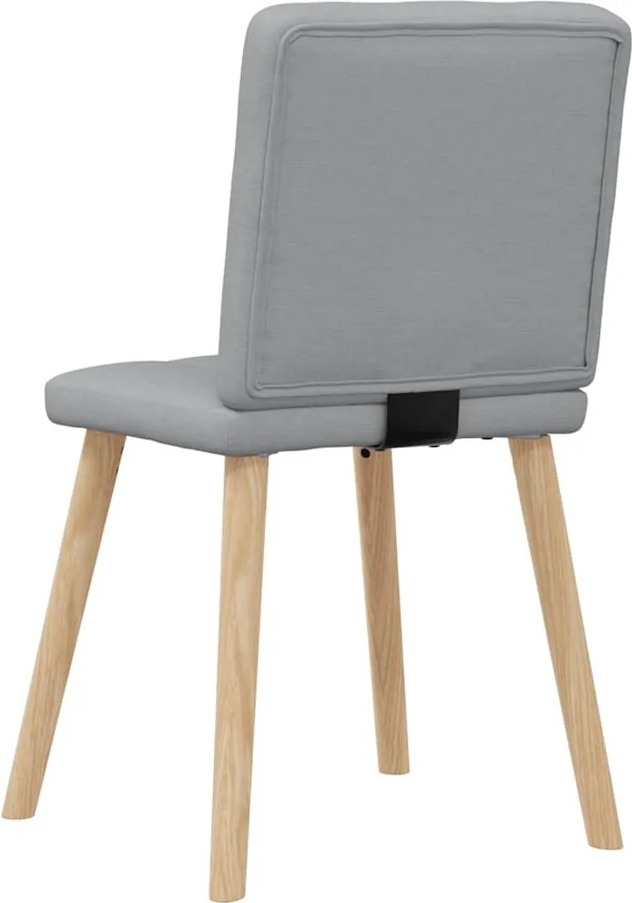 Jídelní židle 6 ks světle šedé textil 3315438