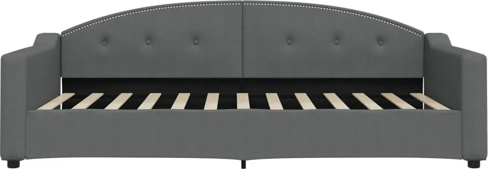 Válenda s matrací tmavě šedá 100 x 200 cm textil 3197518