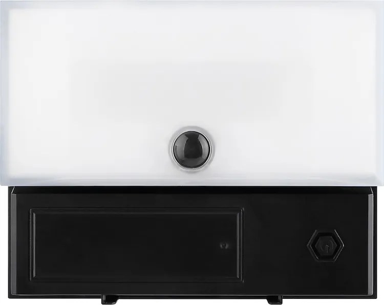Exteriérové solární nástěnné LED svítidlo Fuji, 1x LED 8w, černá, pohybový senzor