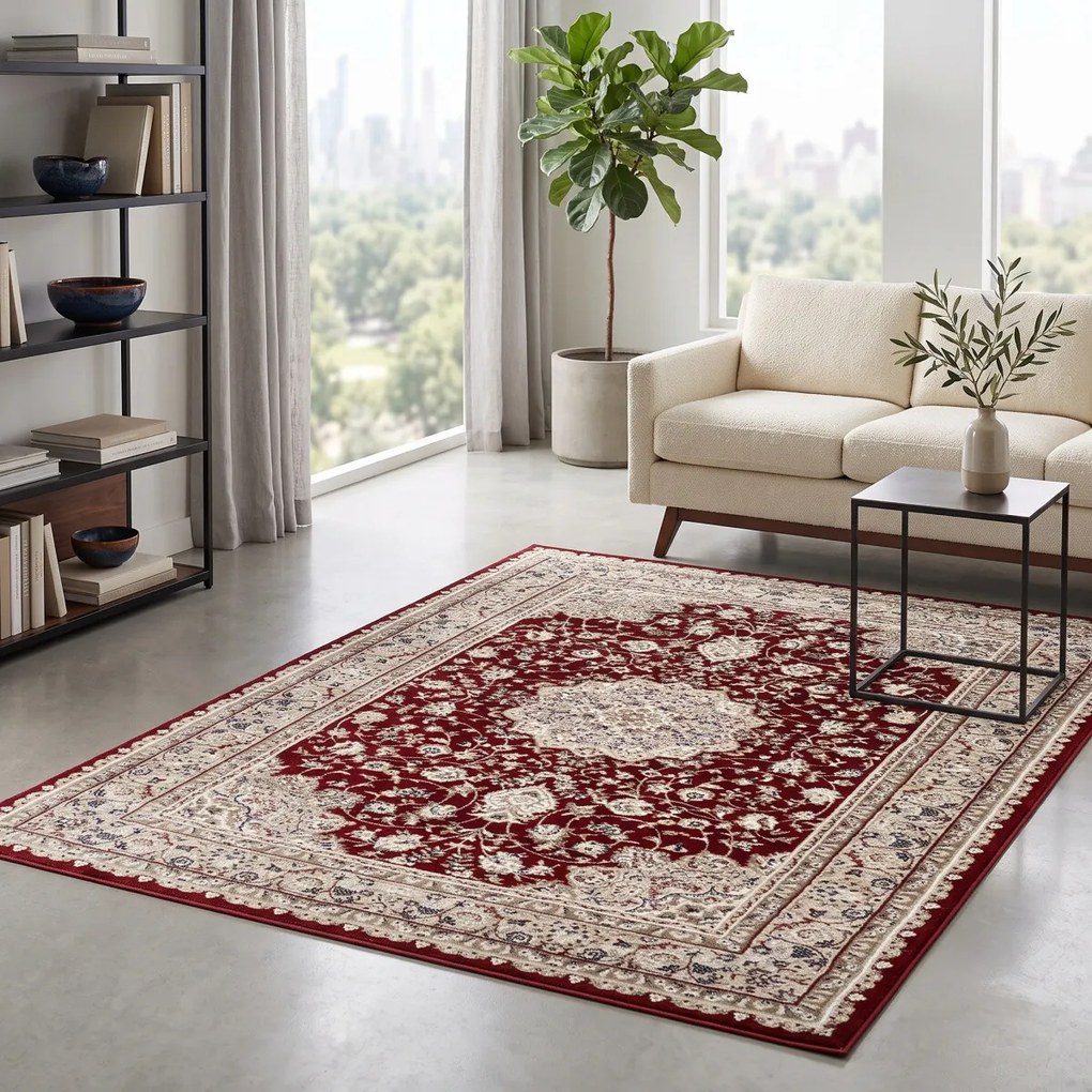 Angel Carpet, Kusový koberec Sultan 12 Red, 80x150, červená, kancelář
