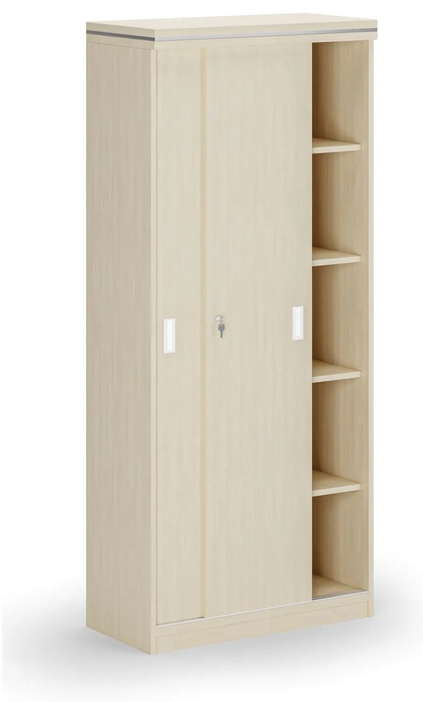 Skříň zasouvací ARRISTO LUX, 800 x 400 x 1836 mm, bříza