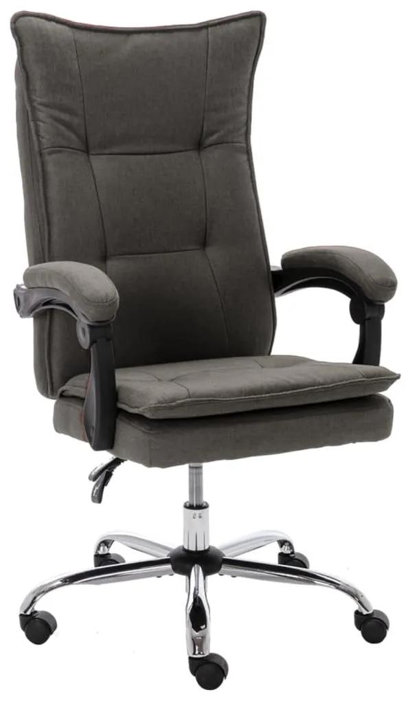 20366 vidaXL Kancelářská židle šedá textil
