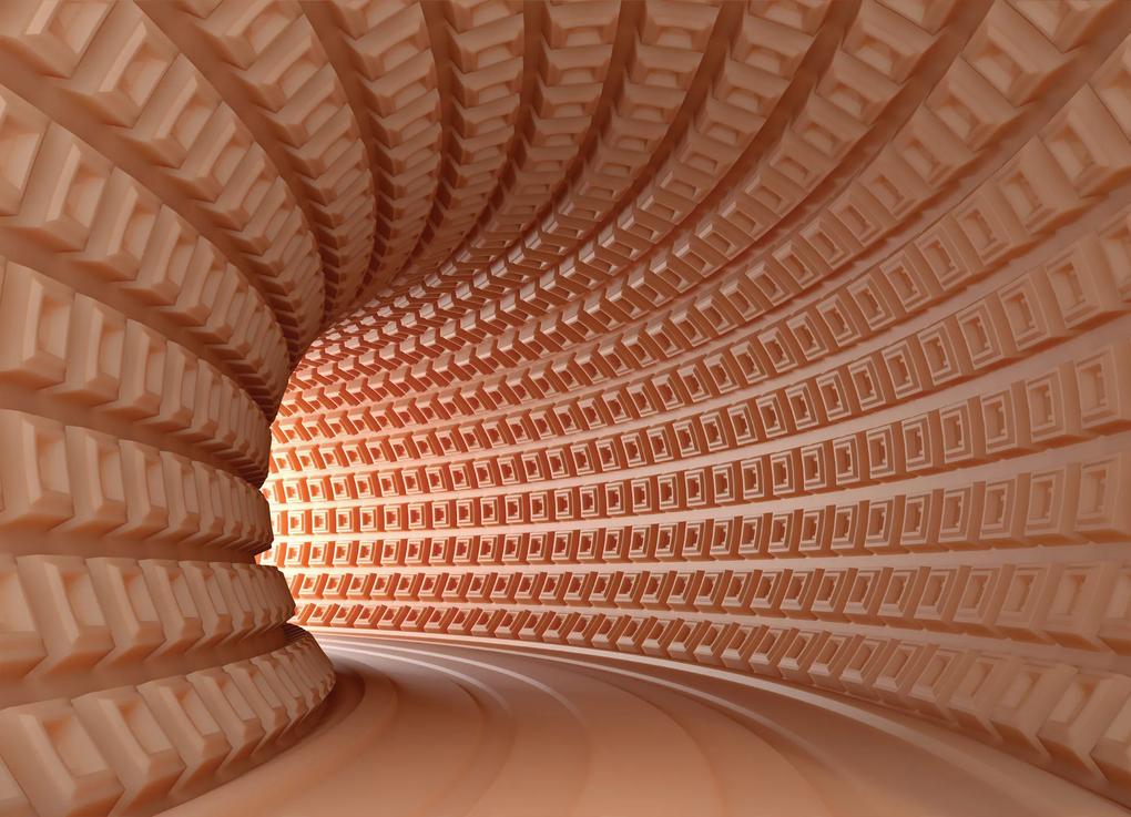 Malvis ® Tapeta 3D Abstrakt tunel Vel. (šířka x výška): 504 x 310 cm